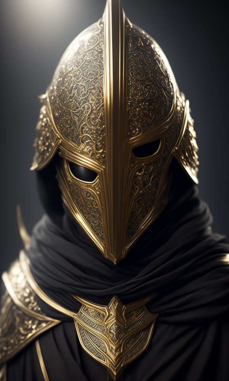Gold Faceless Mask