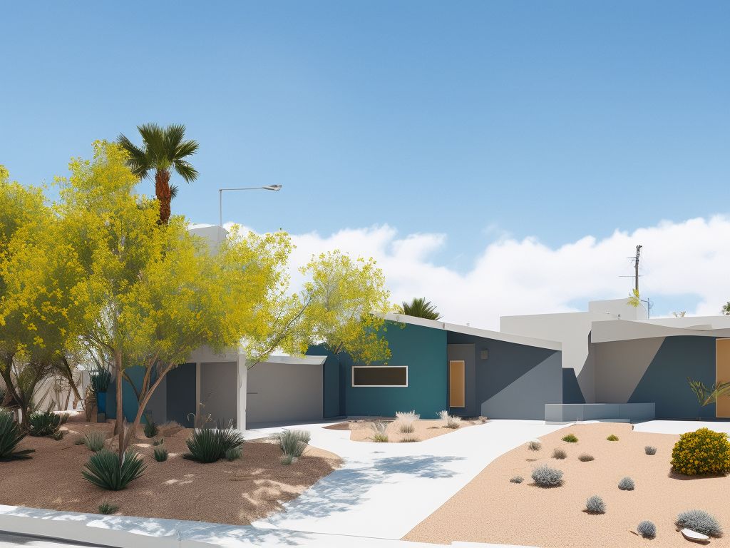 silky-shark789: minimalist, mid century house in Las Vegas, muted ...
