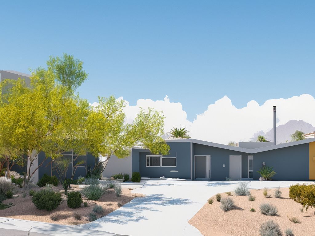silky-shark789: minimalist, mid century house in Las Vegas, muted ...