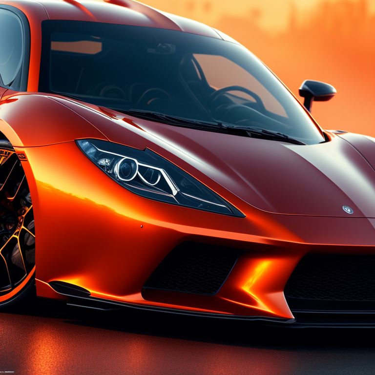 even-sparrow500: Orange super car amazing profile