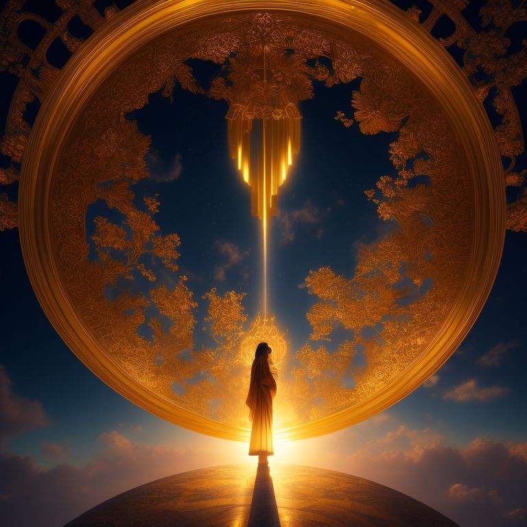 David_Roots: jesus preaching bible to world, golden-lit, heavenly ...