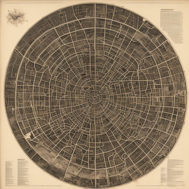open-eel180: hand drawn map of a dystopian circular city divided into ...