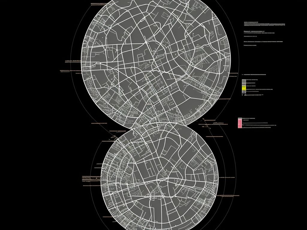 open-eel180: hand drawn map of a dystopian circular city divided into ...