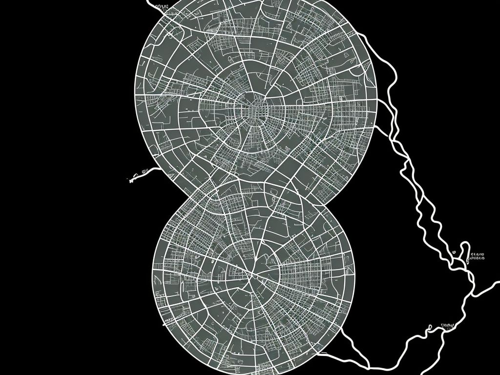 open-eel180: hand drawn map of a dystopian circular city divided into ...
