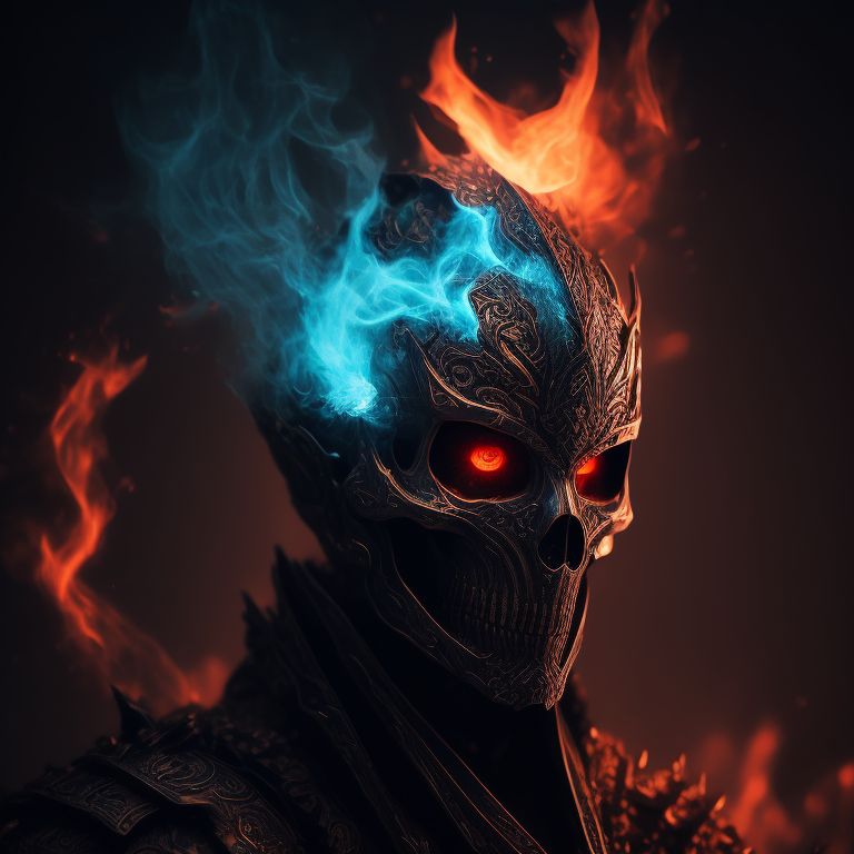 Skeletons On Fire Eyes