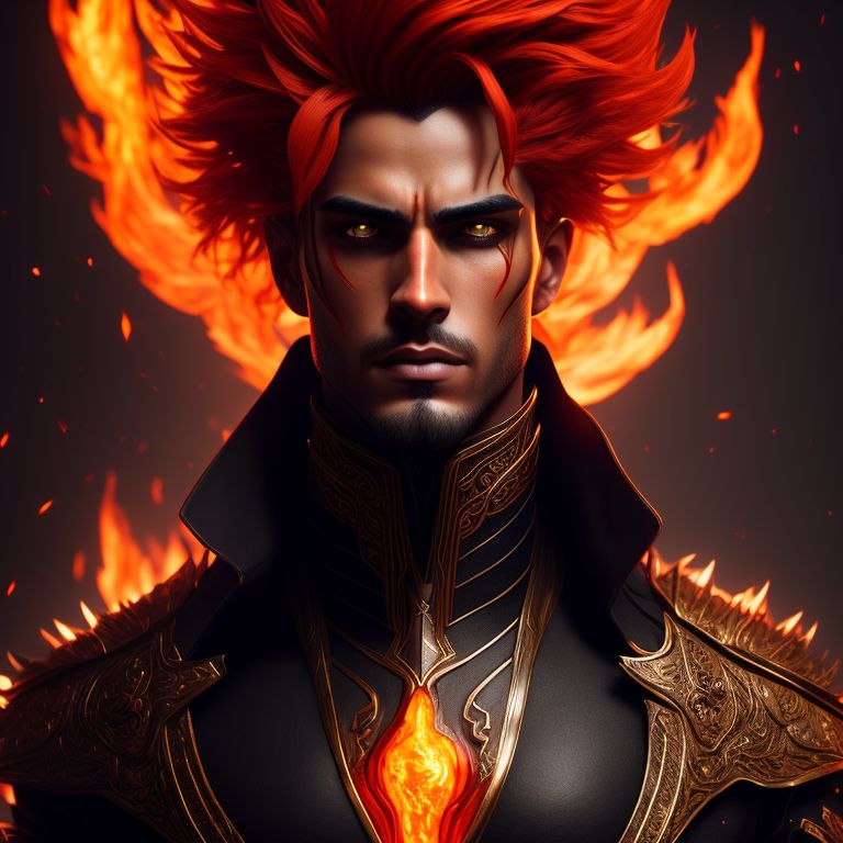 Fire Hair Art