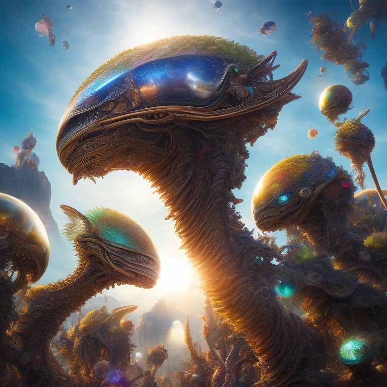 Eniigmatiic: High definition hyper detailed beautiful alien life forms ...