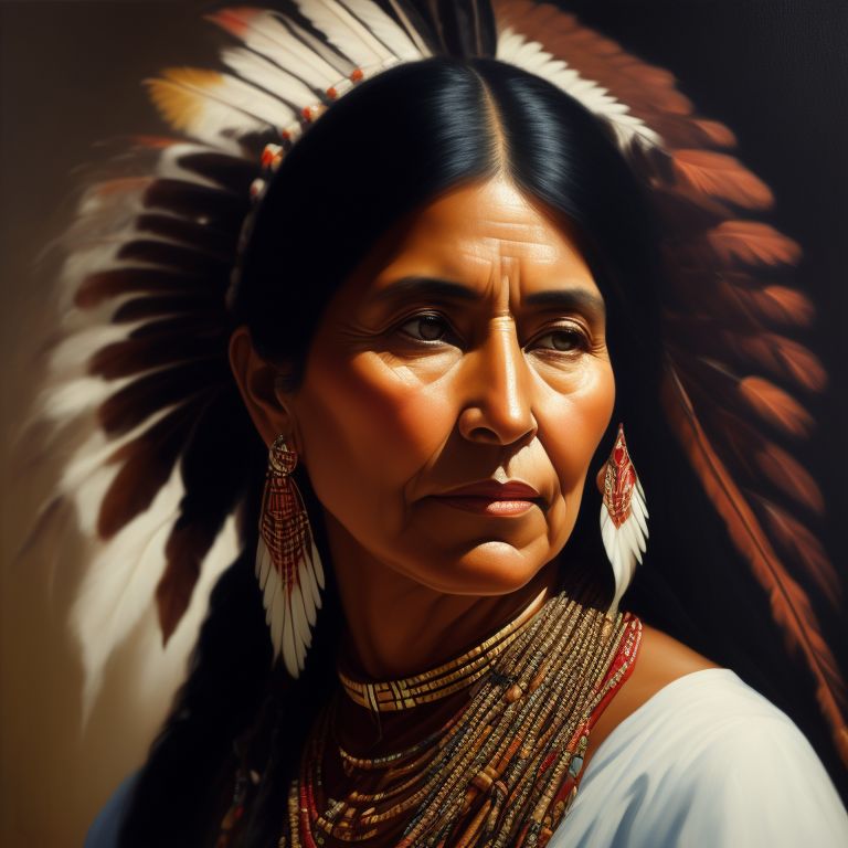 dull-rat797: portrait of a beautiful Native American woman looking to ...