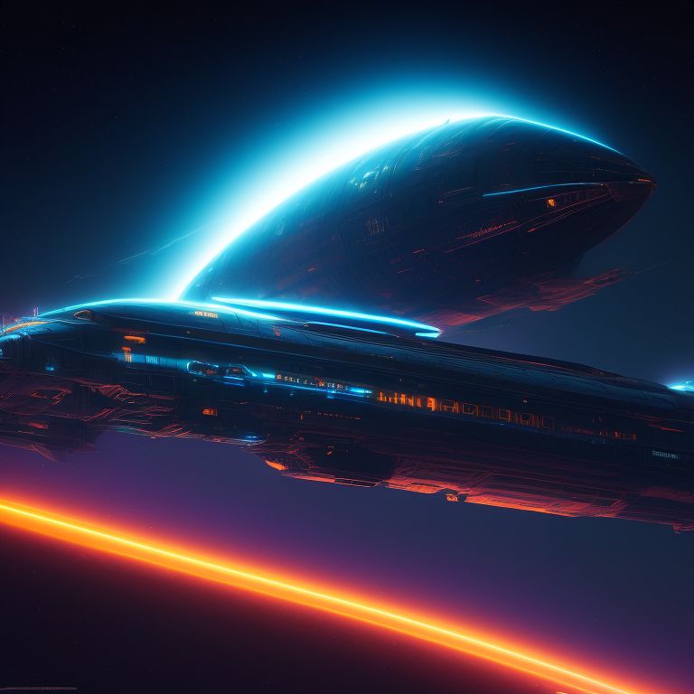 meager-eagle839: train space ship floating in the air