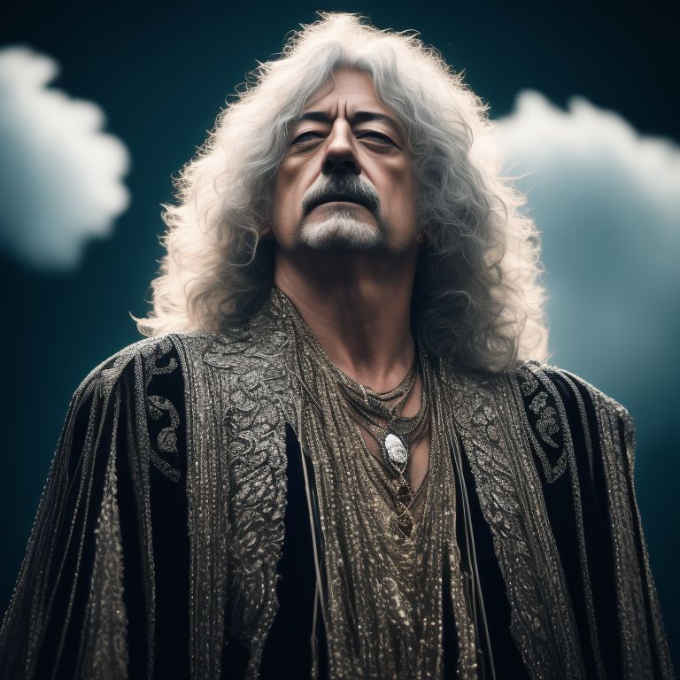 coarse-gnu527: Led Zeppelin playing a concert in the clouds, Realistic ...