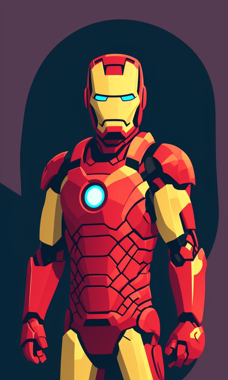 Iron Man Cartoon Full Body