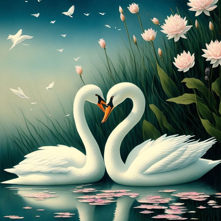 second-seal919: The pure and elegant white swans and picturesque water ...