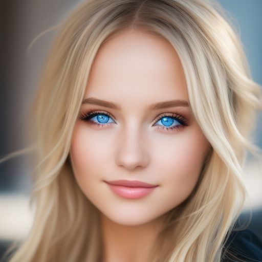 Girls With Bright Blue Eyes