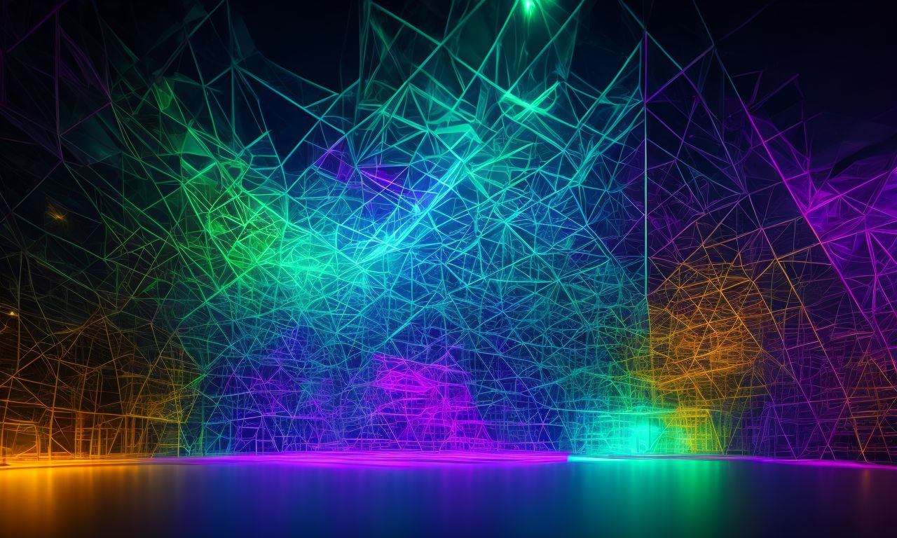 heathercooper: Surreal synthwave 3D maze inside of a pyramid, intricate ...