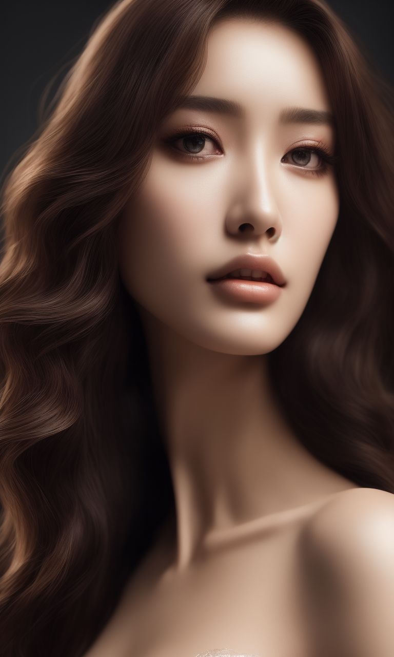 clam-shell857: centered, Photography, half body, portrait photo of ...