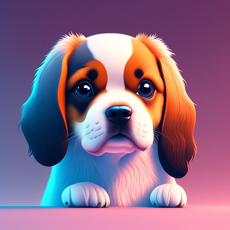 fake-locust609: sticker, cartoon cute dog cub, white background, vector ...