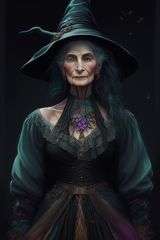 Beautiful Old Witch