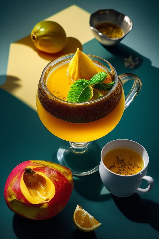 moral-turtle525: photo of custard-apple tea drink, with a background of ...