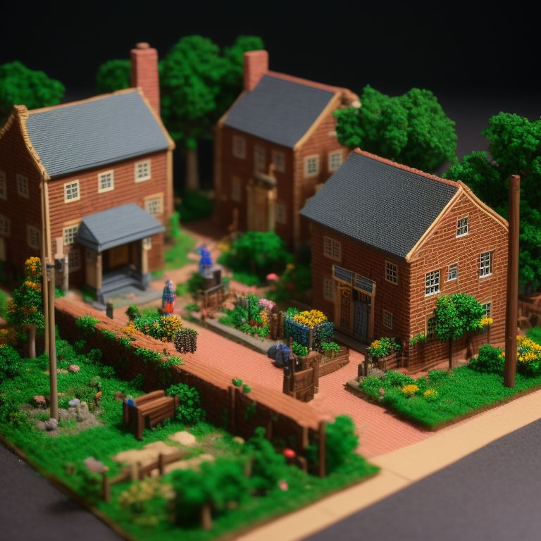 worldly-crow60: A diorama of Colonial Williamsburg back in the 1700s