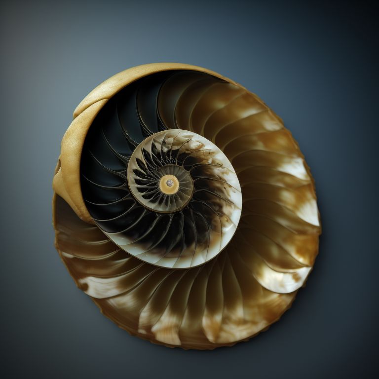Nautilus Shell Golden Ratio