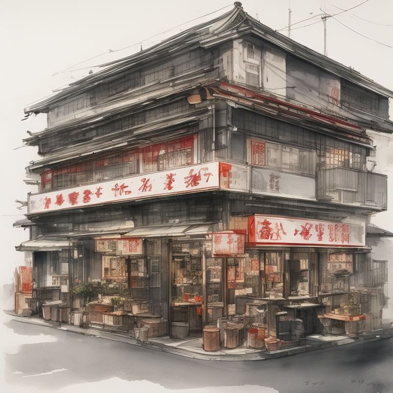 MShare: Urban Architectural, Drawing, ink watercolor, sketch, tokyo ...
