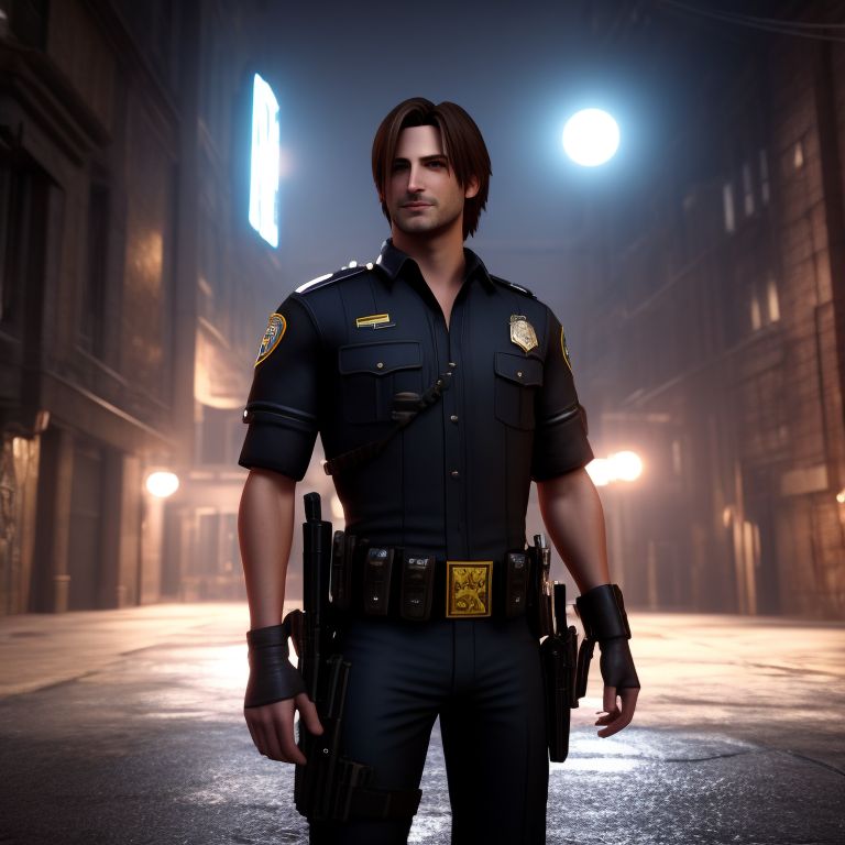 Leon Kennedy Rpd Render