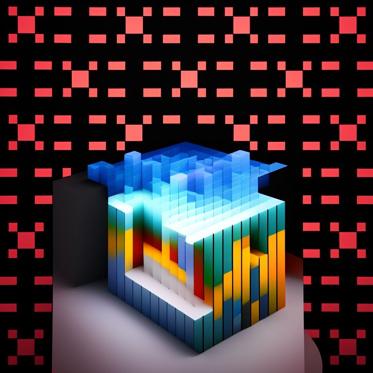 mikeelf: pixelated, 3d