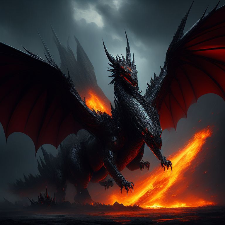 Cool Black Dragons