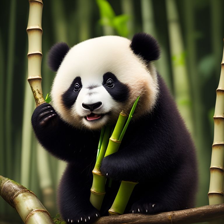 Cute Fat Baby Panda
