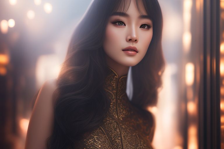 clam-shell857: centered Photography, half body, portrait photo of ...