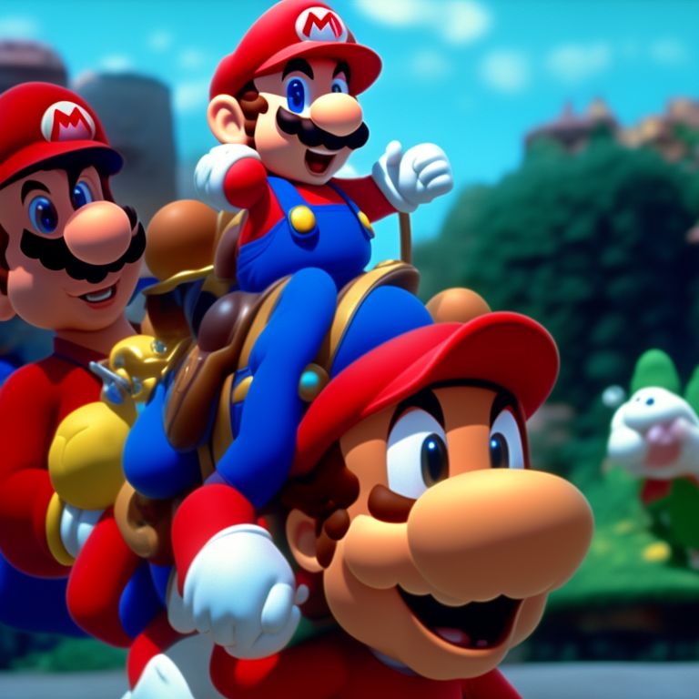 Mario Riding Yoshi