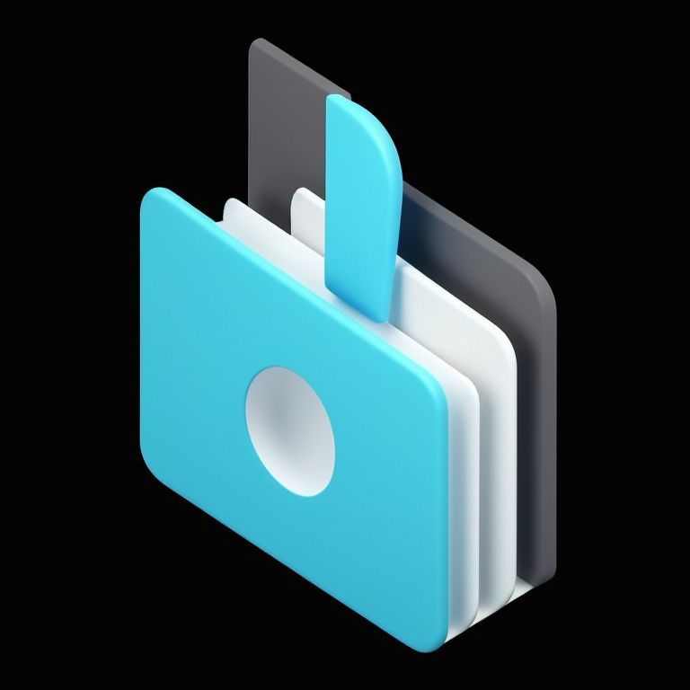 strict-dog422: Folder with files, simple, exquisite, glass, C4D, OC ...