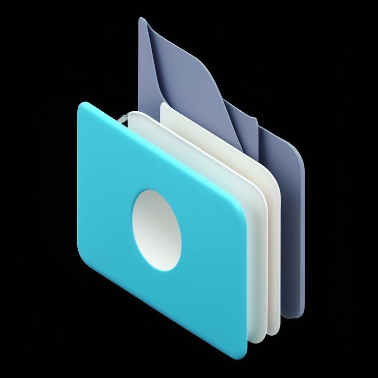 strict-dog422: Folder with files, simple, exquisite, glass, C4D, OC ...