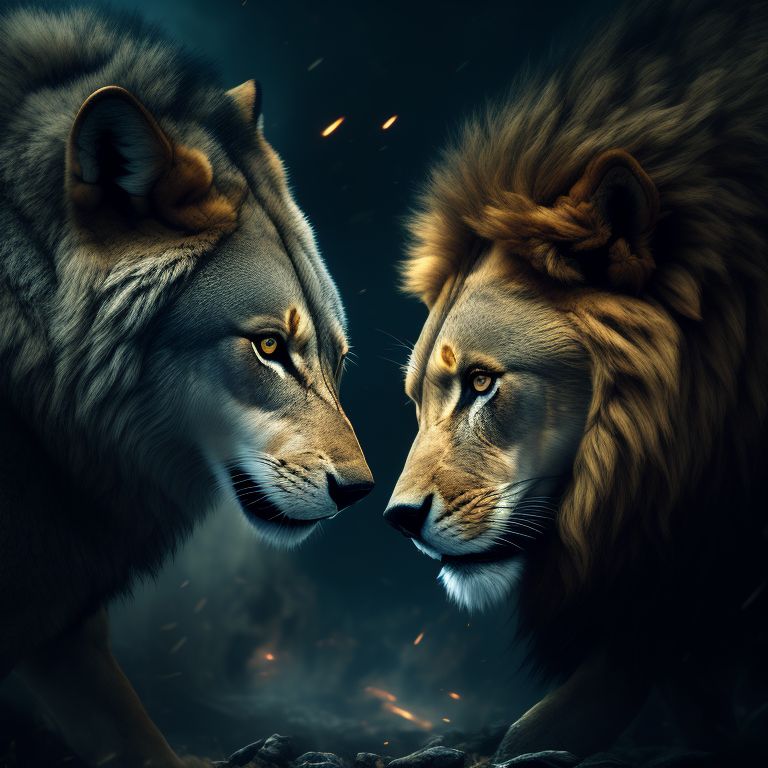 Lion Vs Wolf Real Fight