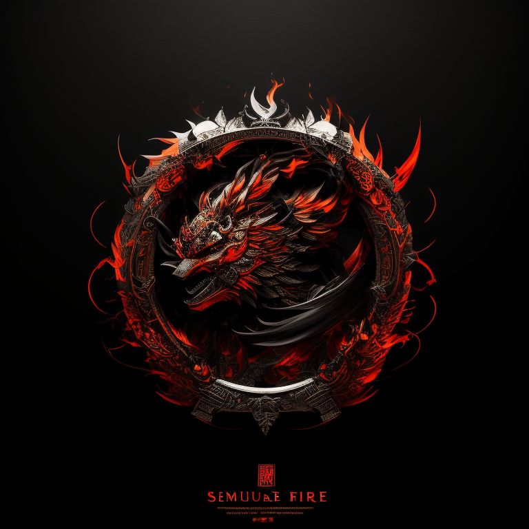 uneven-rail681: samurai and fire make a logo