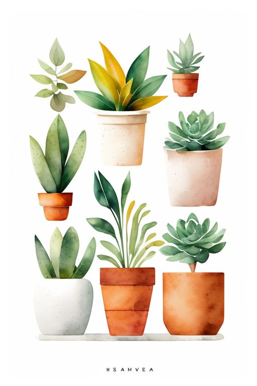 petty-jackal692: Eclectic art, plants in terracotta pots