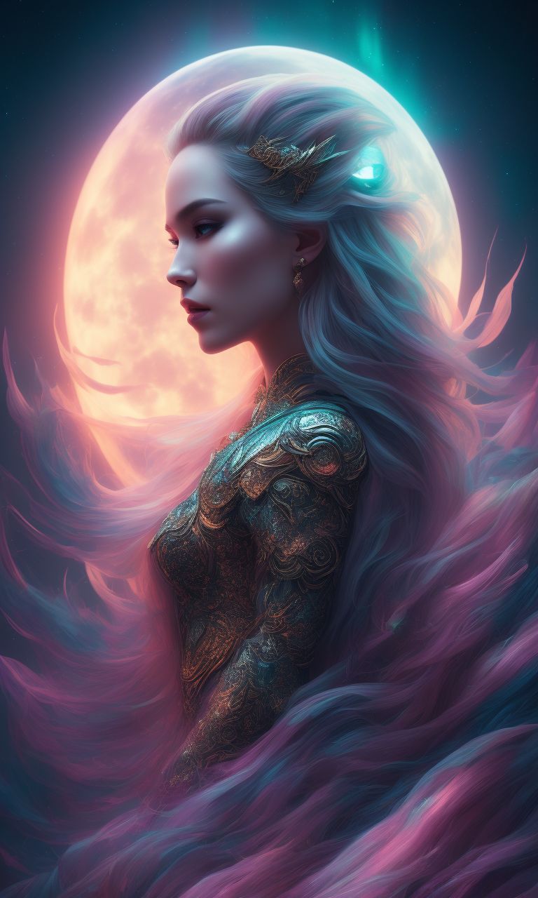 MINIDEM: Stunning portrait of a female Valkyrie descending against the ...