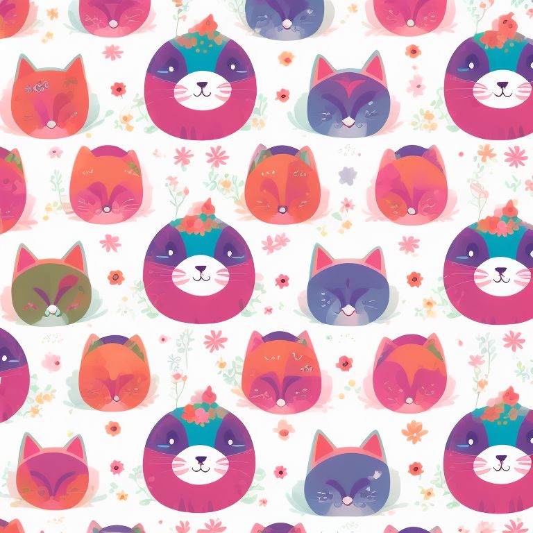 The.COOL-Choco: Cute pattern with cats