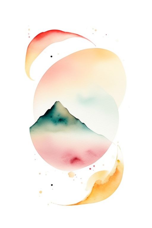 petty-jackal692: Minimalist watercolor art: Simple and elegant ...