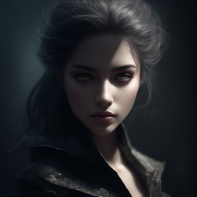 full-coyote435: a photorealistic portrait of a stunningly beautiful ...