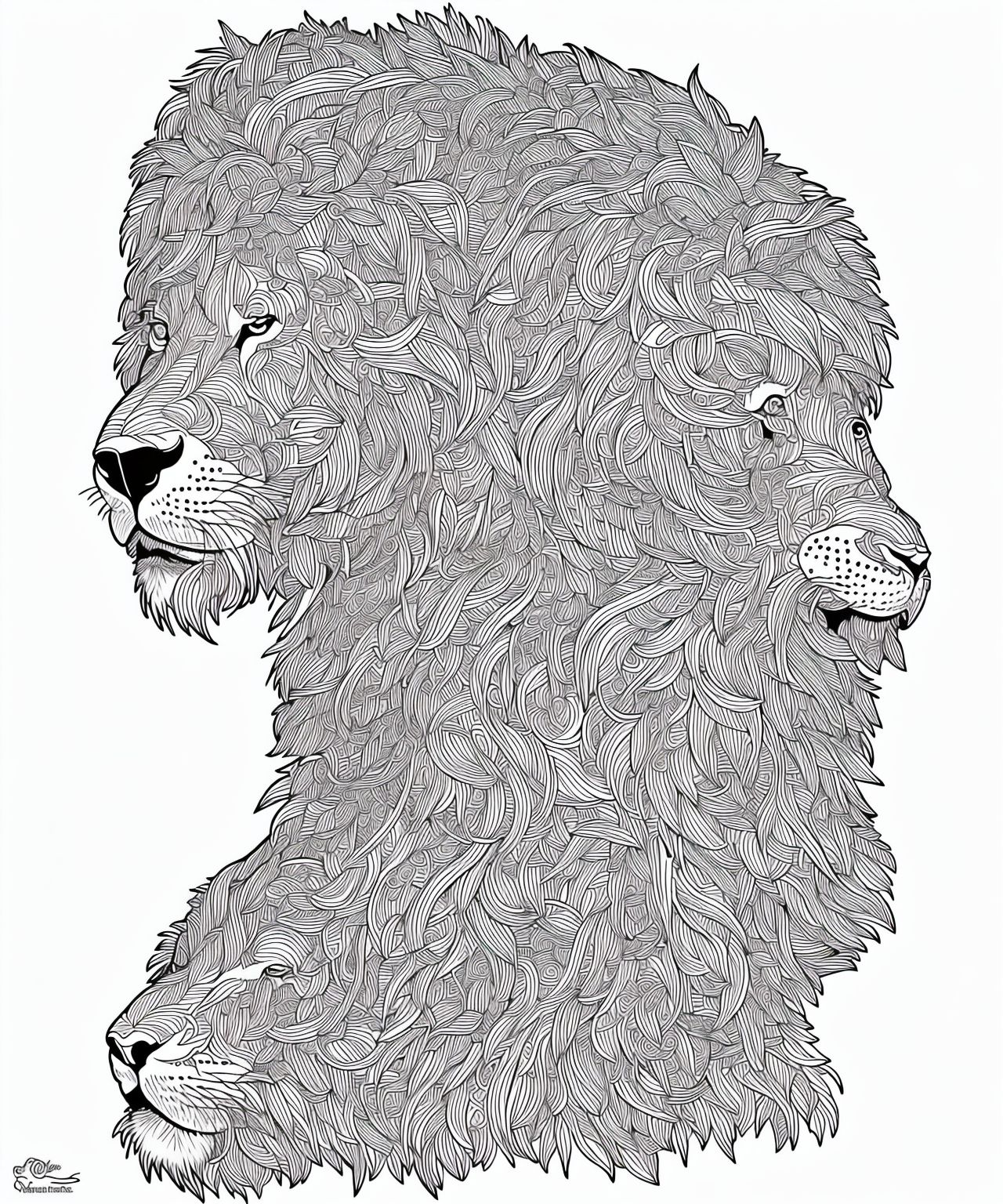 shady-louse734: coloring pages for kids, lion in the wild, cartoon ...