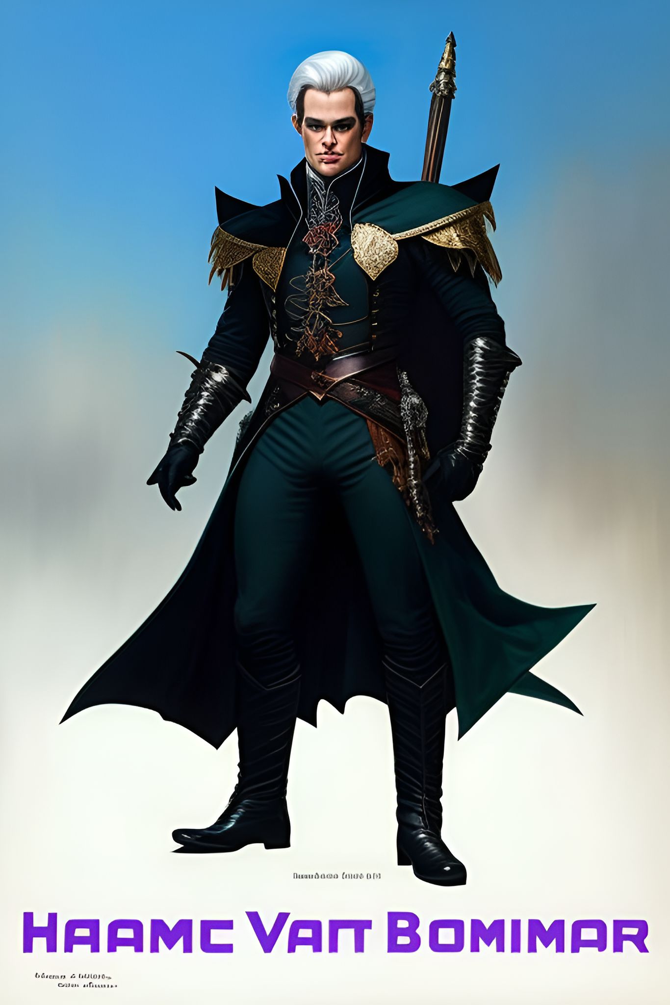 Osneysjc: vampire elf Matt Bomer / white hair / young / dark / haughty ...