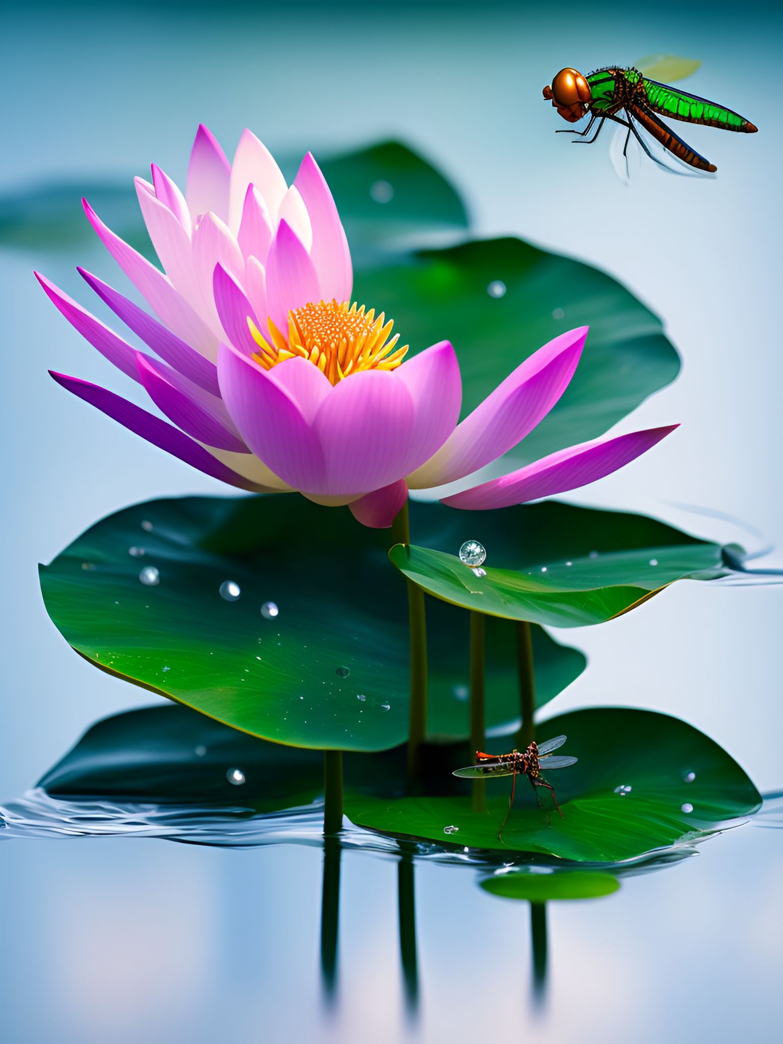 Flower Water Droplet Photography