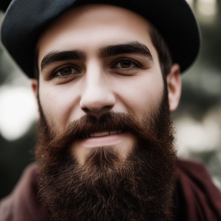 Gods Face With A Beard
