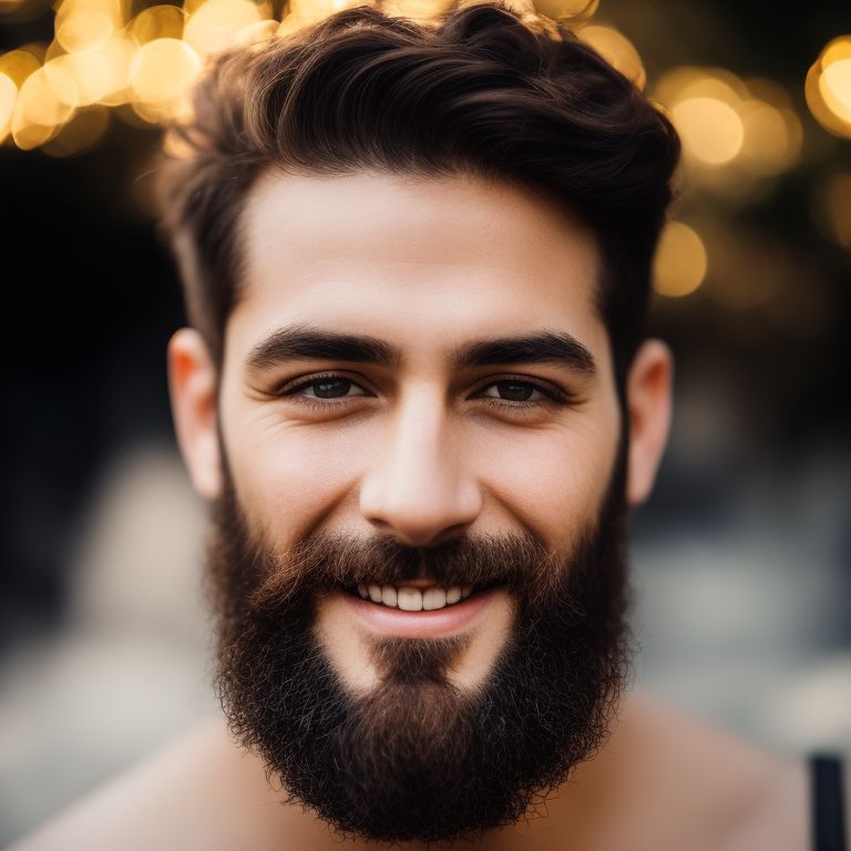 Gods Face With A Beard