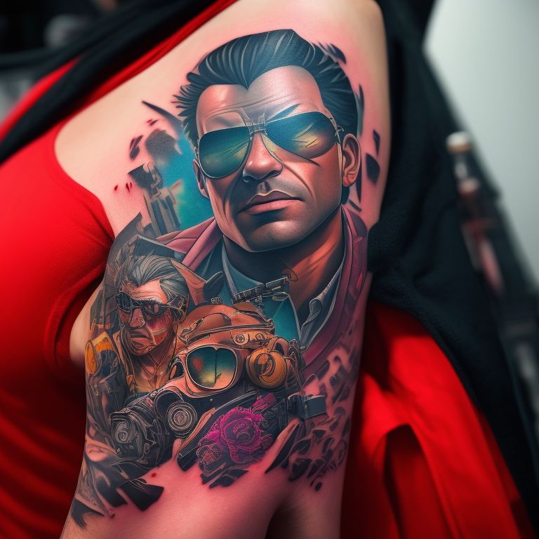 Vice city tattoo | Orangetattooshop.com
