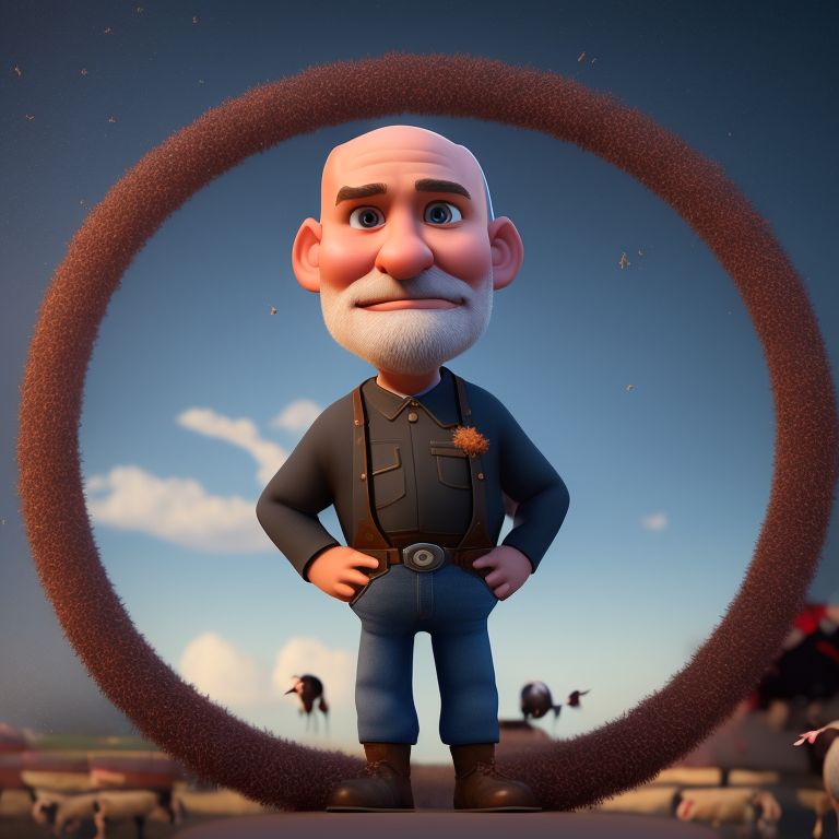 Old Man Cartoon Character Disney