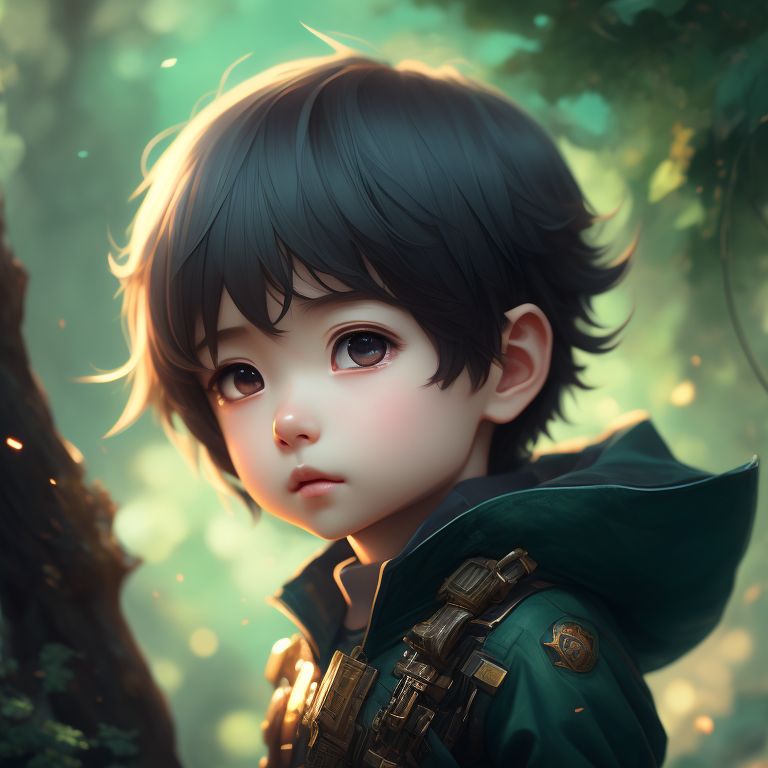 Cute Little Boy Anime