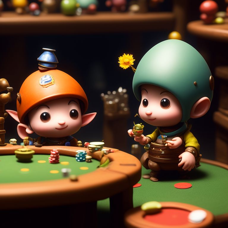 same-eland518: Olimar from the pikmin, playing poker sitting at a table ...