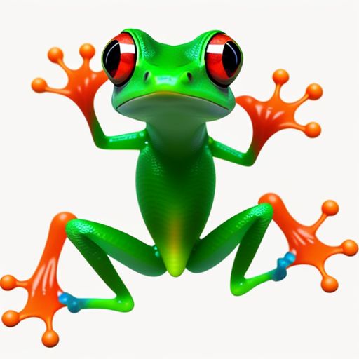 Red Eyed Tree Frog Cartoon
